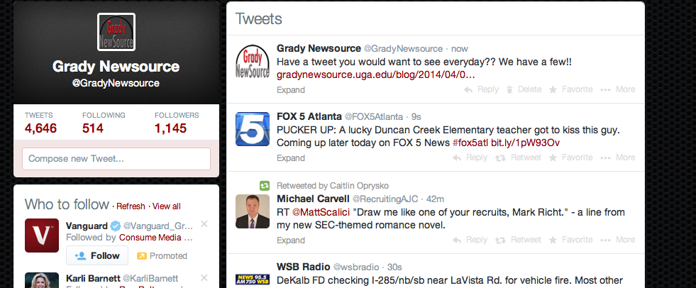 Permanent Tweet — Grady Newsource