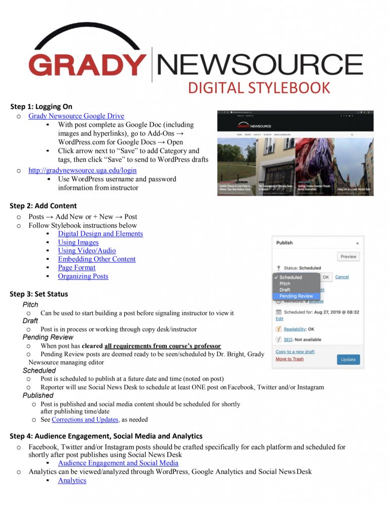 Digital & Style Guides — Grady Newsource
